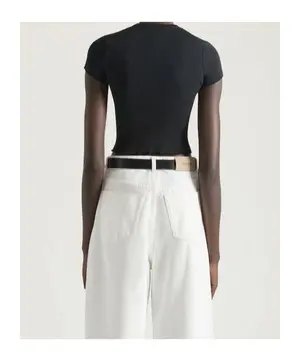 Givenchy Paris 1952 Jacquard Cropped Knit Top