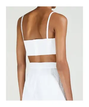 Max Mara Miniature Satin Top With Bow Detail