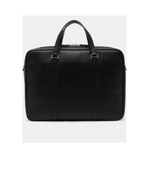Bally Code Logo Striped Briefcase