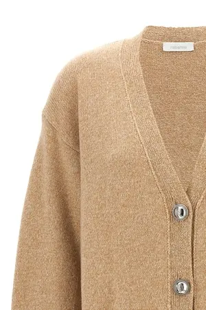 Rabanne V-neck Buttoned Cardigan - Nude