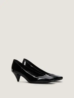 Givenchy Sliced Square Pumps In Patent Leather