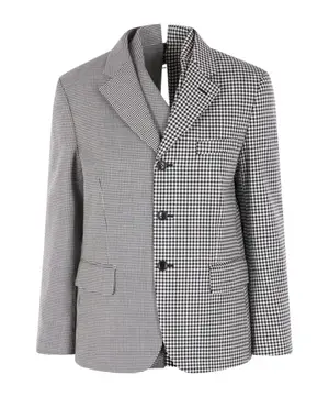 Comme Des Garçons Checkered Suit Jacket