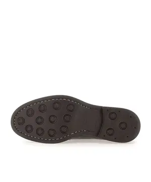 DOUCAL'S Round-toe Lace-up Derby Shoes - Black