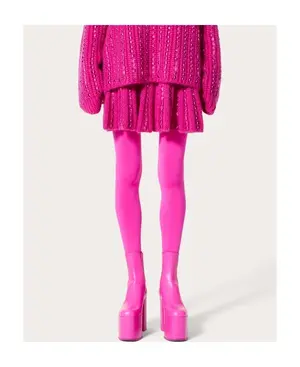 Valentino Garavani Flared Hem Knitted Mini Skirt With Sequins