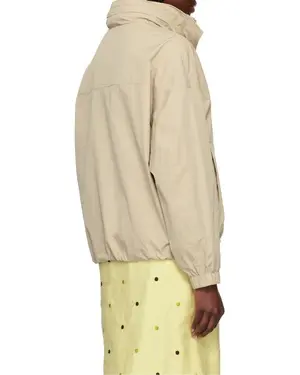 Maison Kitsuné Beige Fox Motif Bomber Jacket