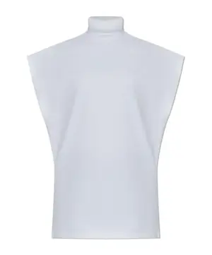 Alaïa High Neck Knit Tunic With Back Cutout