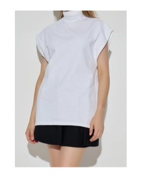 Alaïa High Neck Knit Tunic With Back Cutout