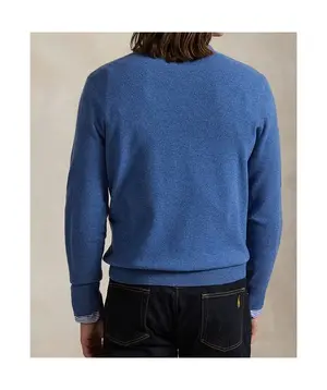Polo Ralph Lauren Embroidered Logo Crew Neck Sweater - Blue