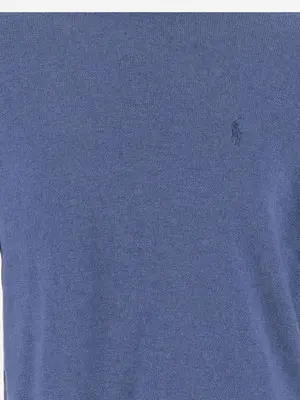 Polo Ralph Lauren Embroidered Crewneck Knit Jumper - Blue