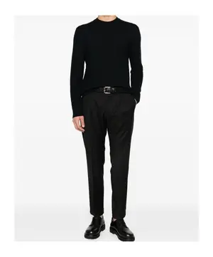 Emporio Armani Textured Knit Crew Neck Jumper