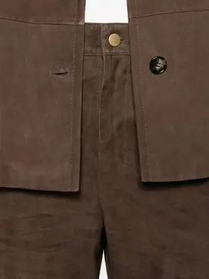 Max Mara Fulmine Straight Leg Pants - Brown