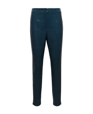 ROTATE BY BIRGER CHRISTENSEN Croc-embossed Slim Leggings
