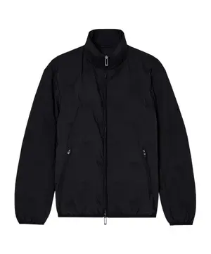 Emporio Armani Inlaid All-over Micro Eagles Full-zip Down Jacket