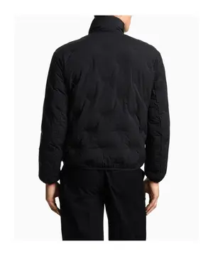 Emporio Armani Inlaid All-over Micro Eagles Full-zip Down Jacket