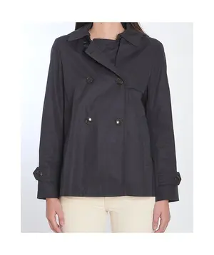 Herno Double Breasted Hooded Jacket