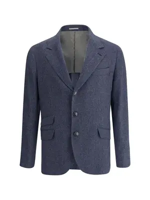 Brunello Cucinelli Single Breasted Jacket - Black