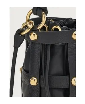 FERRAGAMO Cage Bucket Bag - Black