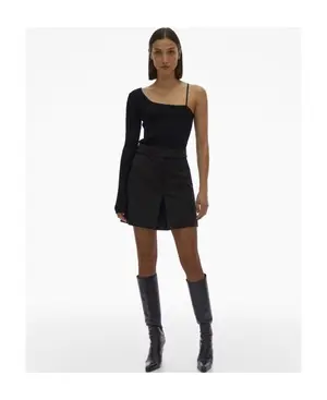 Helmut Lang Ribbed One-shoulder Top