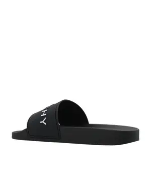 Givenchy Logo Detailed Slides - Black