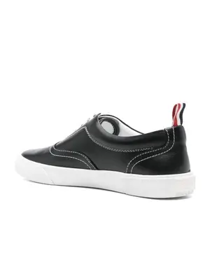 Thom Browne Heritage Round Toe Sneakers - Black