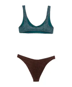 Oseree Metallic Two-piece Set