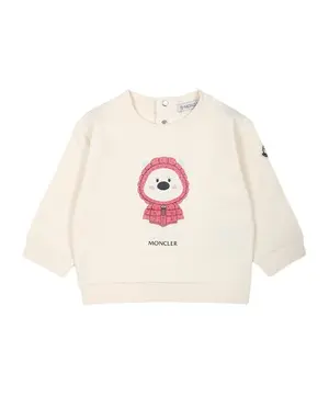 Moncler Enfants Logo Print Crewneck Sweatshirt