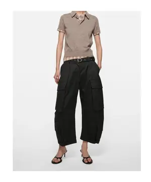 Acne Studios Layered Knitted Polo Shirt - Light Brown