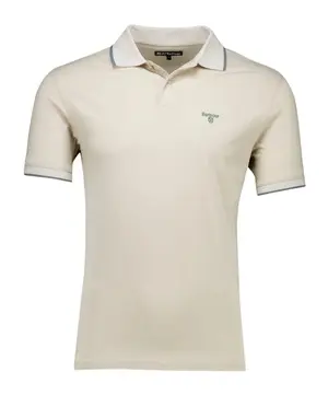 Barbour Short-sleeved Polo Shirt - Beige