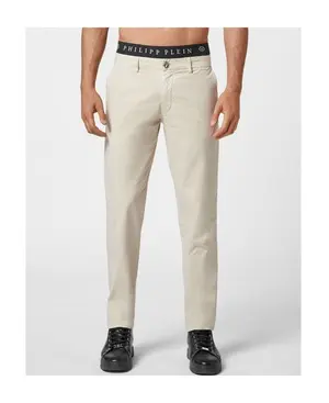 Philipp Plein Logo Tapered Jeans - White