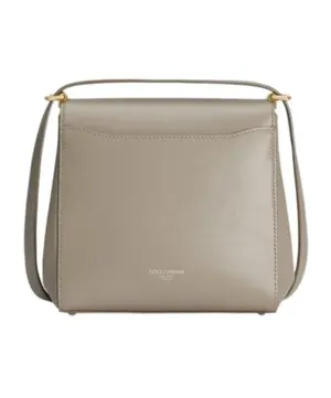 Dolce & Gabbana Marlene Foldover Top Crossbody Bag - Beige