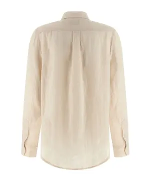 Polo Ralph Lauren Embroidered Long Sleeve Button-up Shirt - Nude