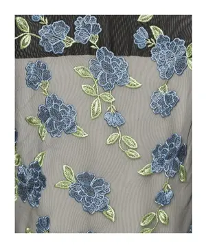 ROTATE BY BIRGER CHRISTENSEN Floral Printed Mesh Pencil Skirt