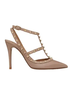 Valentino Garavani Valentino Garavani Rockstud Ankle Strap Pumps Poudre