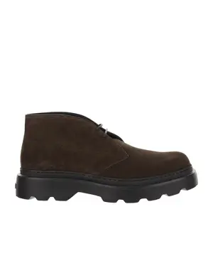 TOD'S Lace-up Round Toe Boots
