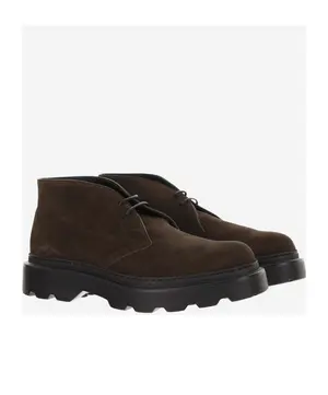 TOD'S Lace-up Round Toe Boots