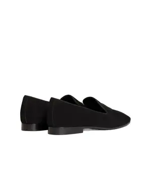 Celine Triomphe Slipper In Suede Calfskin