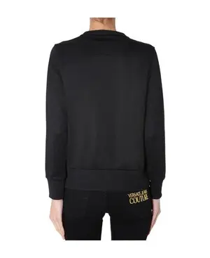 Versace Embroidered Crew Neck Sweater