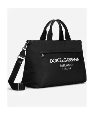 Dolce & Gabbana Logo Printed Zipped Travel Bag