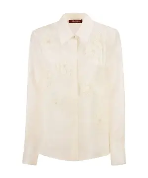 Max Mara Embellished Shirt - White
