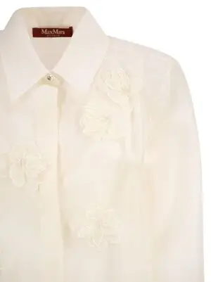 Max Mara Embellished Shirt - White
