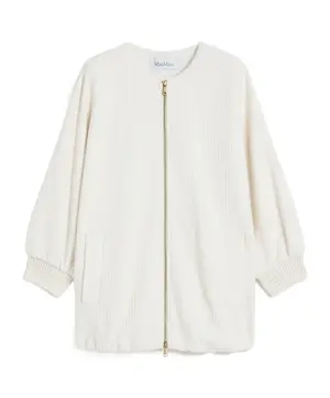 Max Mara Zip-up Knit Jacket