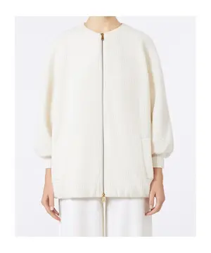 Max Mara Zip-up Knit Jacket
