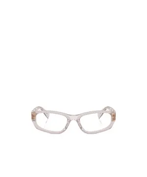 Miu Miu Geometric Frame Eyeglasses - Pink