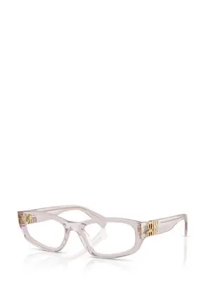 Miu Miu Geometric Frame Eyeglasses - Pink