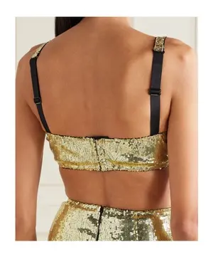 Dolce & Gabbana Dolce Gabbana Sequin Embellished Bra - Nude