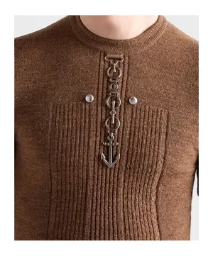Prada Short Sleeve Crewneck Jumper With Stud Embellishments