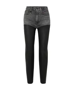 R13 Courtney Chaps Stitched Jeans