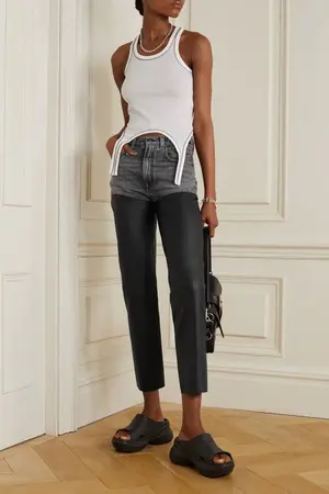 R13 Courtney Chaps Stitched Jeans