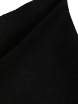 Rick Owens Virgin Wool Cowl Scarf - Black