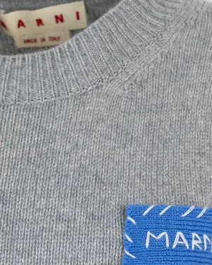 Marni Logo Patch Knitted Jumper